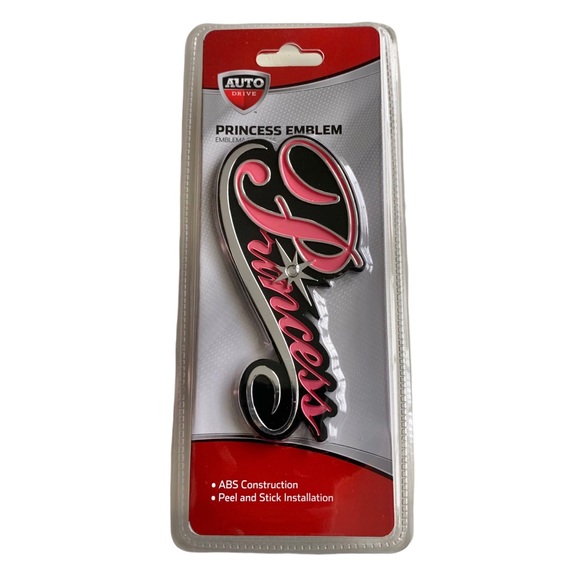 Other | Chrome Pink Princess Stickon Decoration Car Emblem | Poshmark